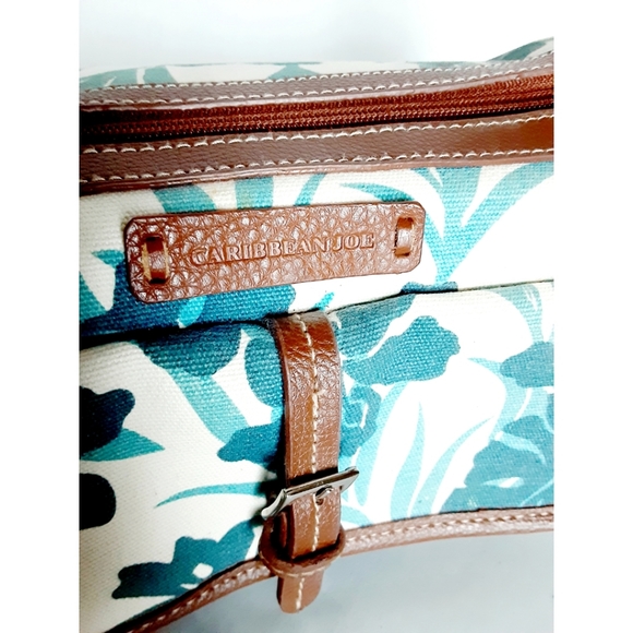 Caribbean Joe | Bags | Caribbean Joe Floral Ziptop Pocketed Satchel Bag ...